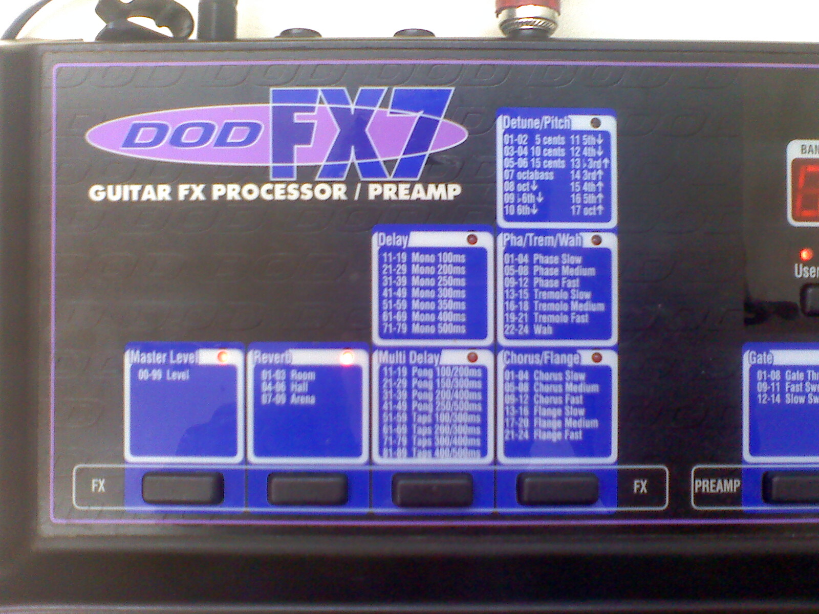 GEAR Electronica: Pedal de efectos DOD "FX7"
