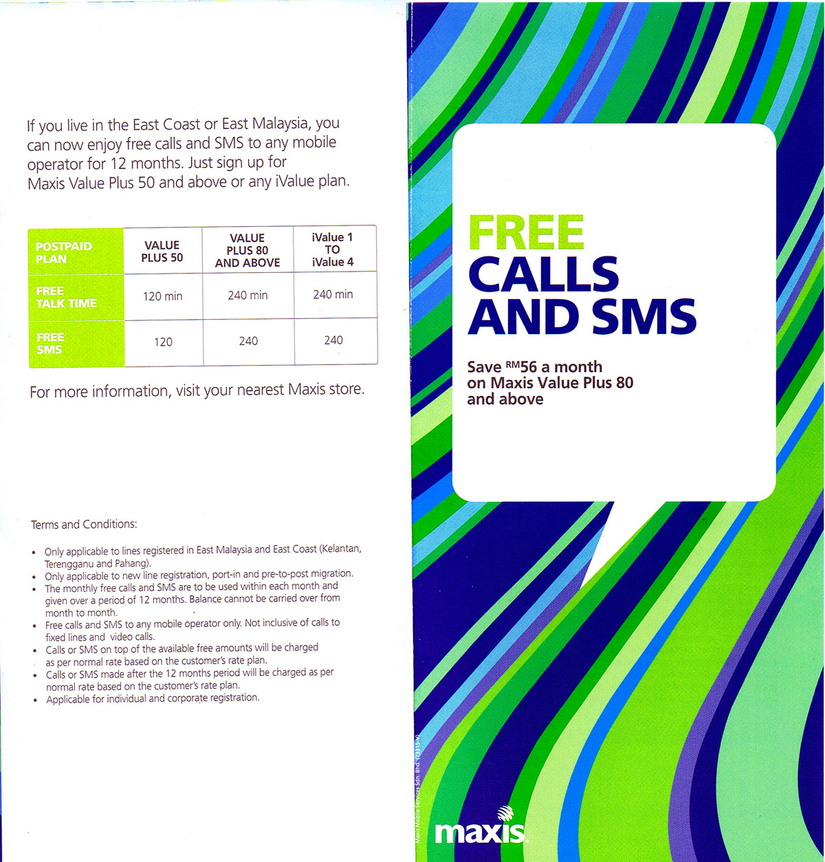 Gmy DotCom 3838: Free Calls & SMS!!! Only on Maxis!!! Don't Miss it!