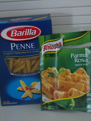 taste buds: penne parma rosa with grilled chicken...