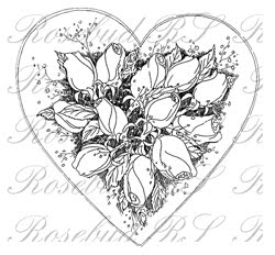 Rosebud's Craft Store: Rose Digital Stamps