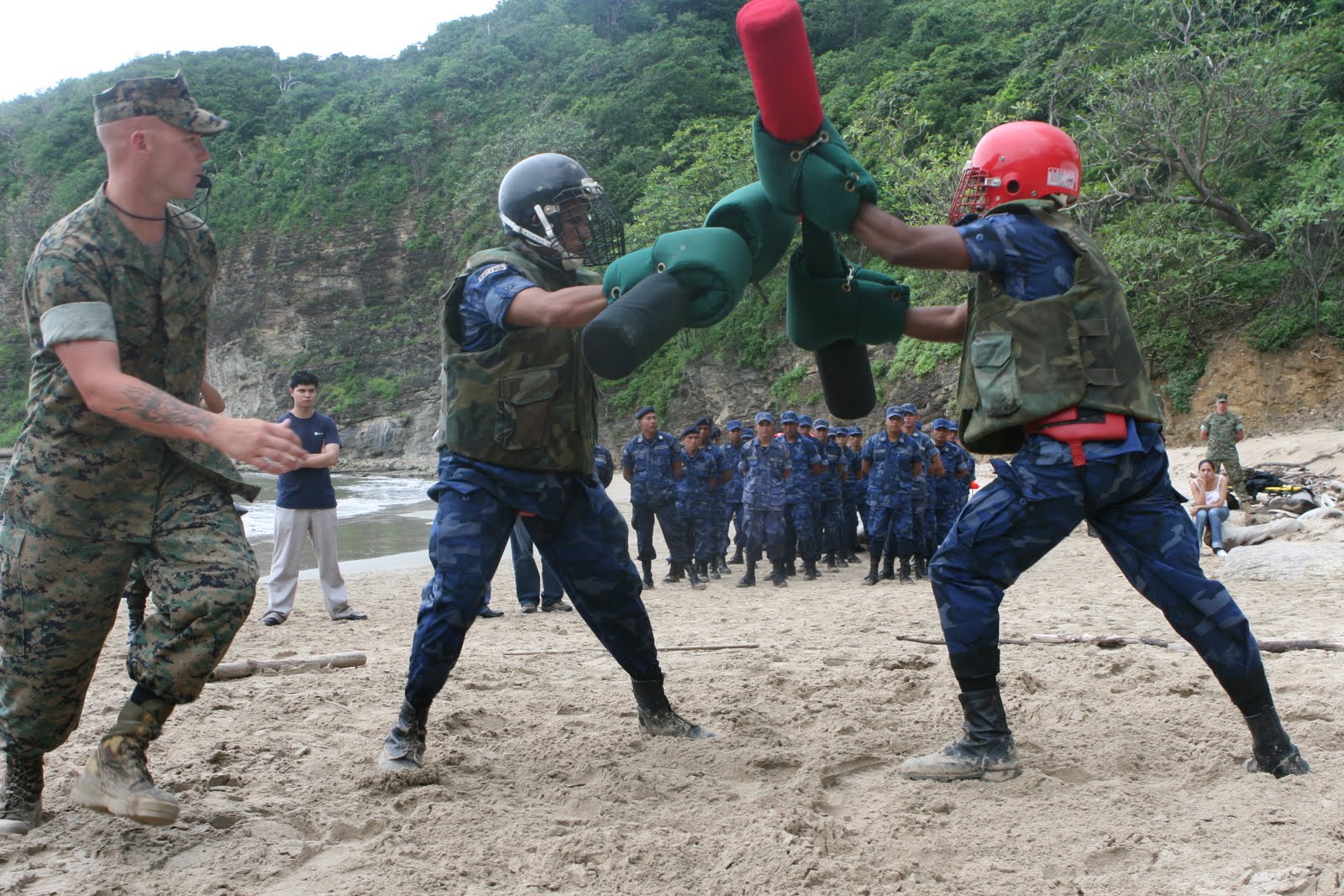 Jolly Green Giant: Pugil Sticks