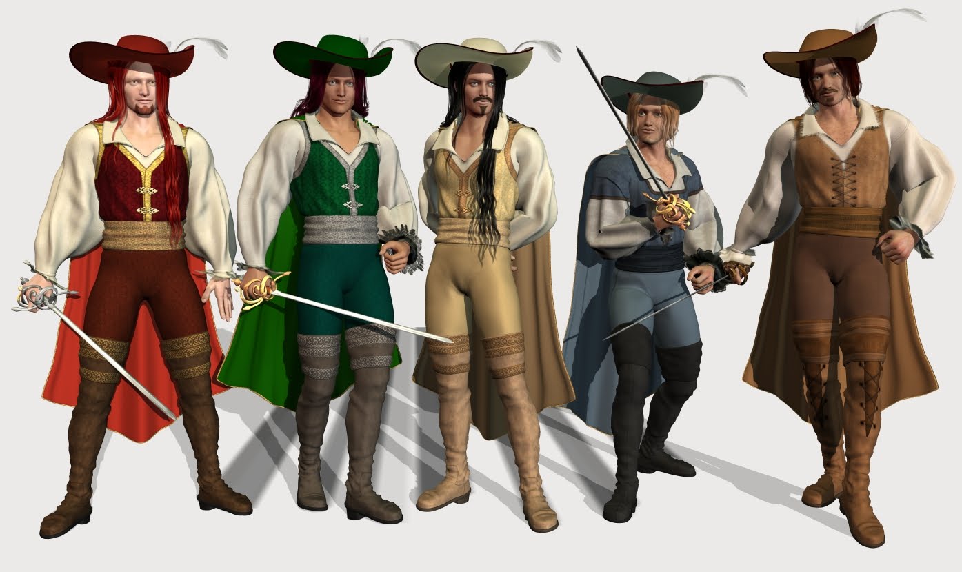 Ganys 3D and Drawings World: Musketiere - Musketeers