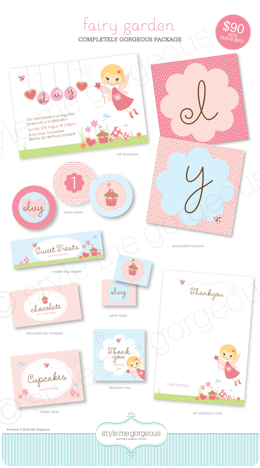 Style Me Gorgeous: {Print to Party Decor} Fairy Garden