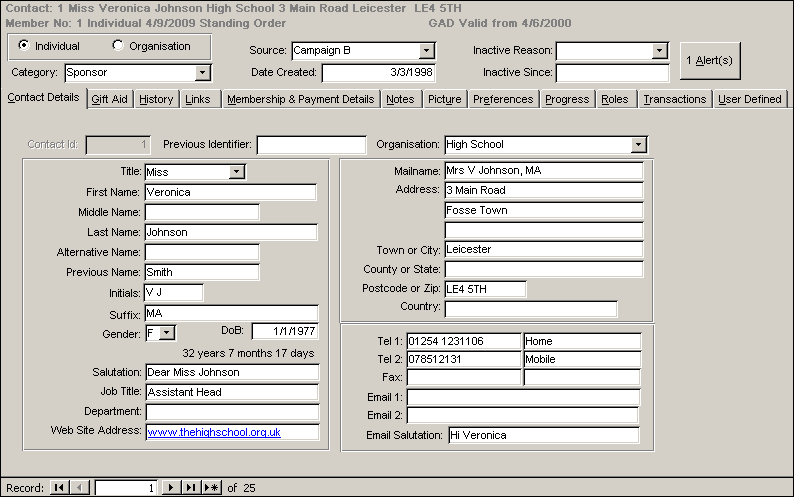 Databases For Charities: KISS Contacts Software Review: A fundraising ...