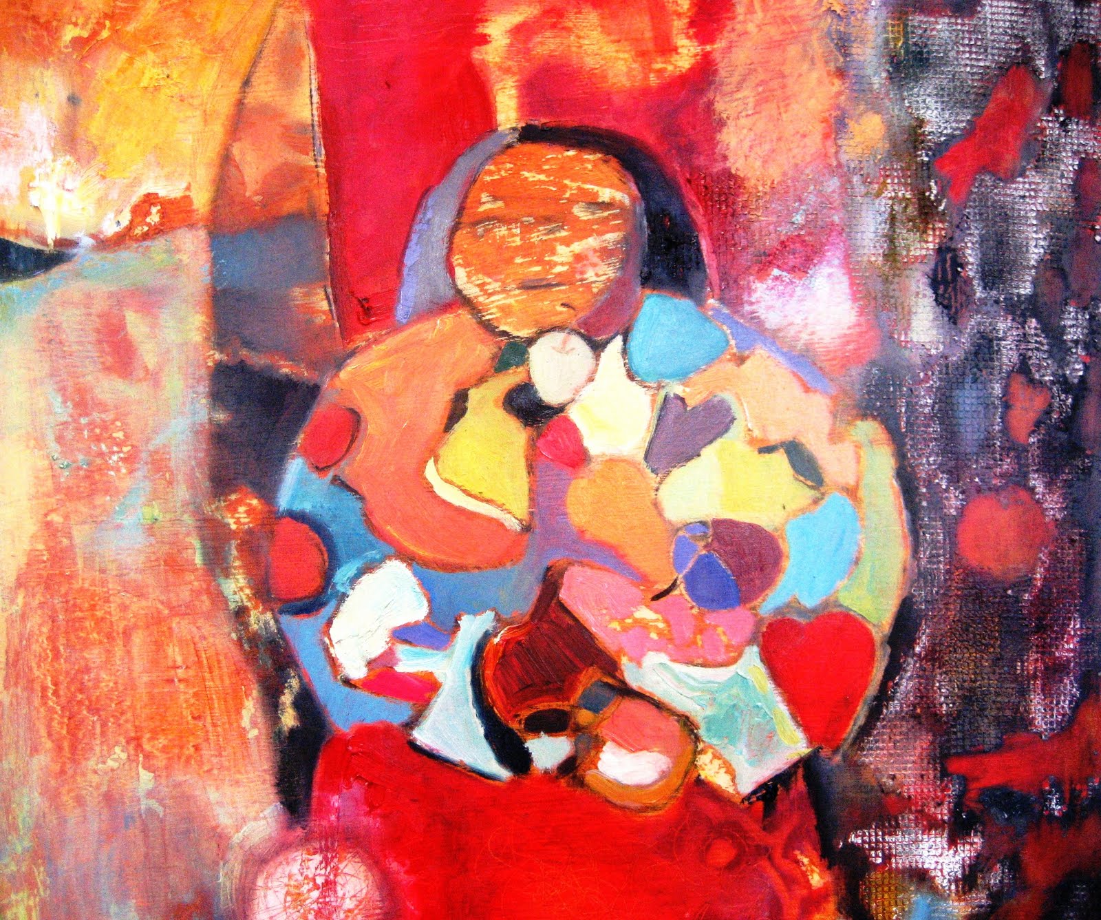 Daily Painters Abstract Gallery: Abstract Figure Oil Painting by A.B ...
