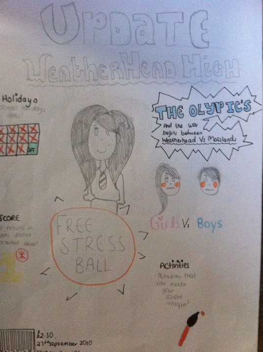 Poppy Jo Street: Rough Drafts of Magazine cover and contents page.