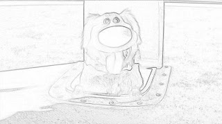 >Colorear Dug, el perro de UP. Imprimir y colorear Dug de la pelcula de ...