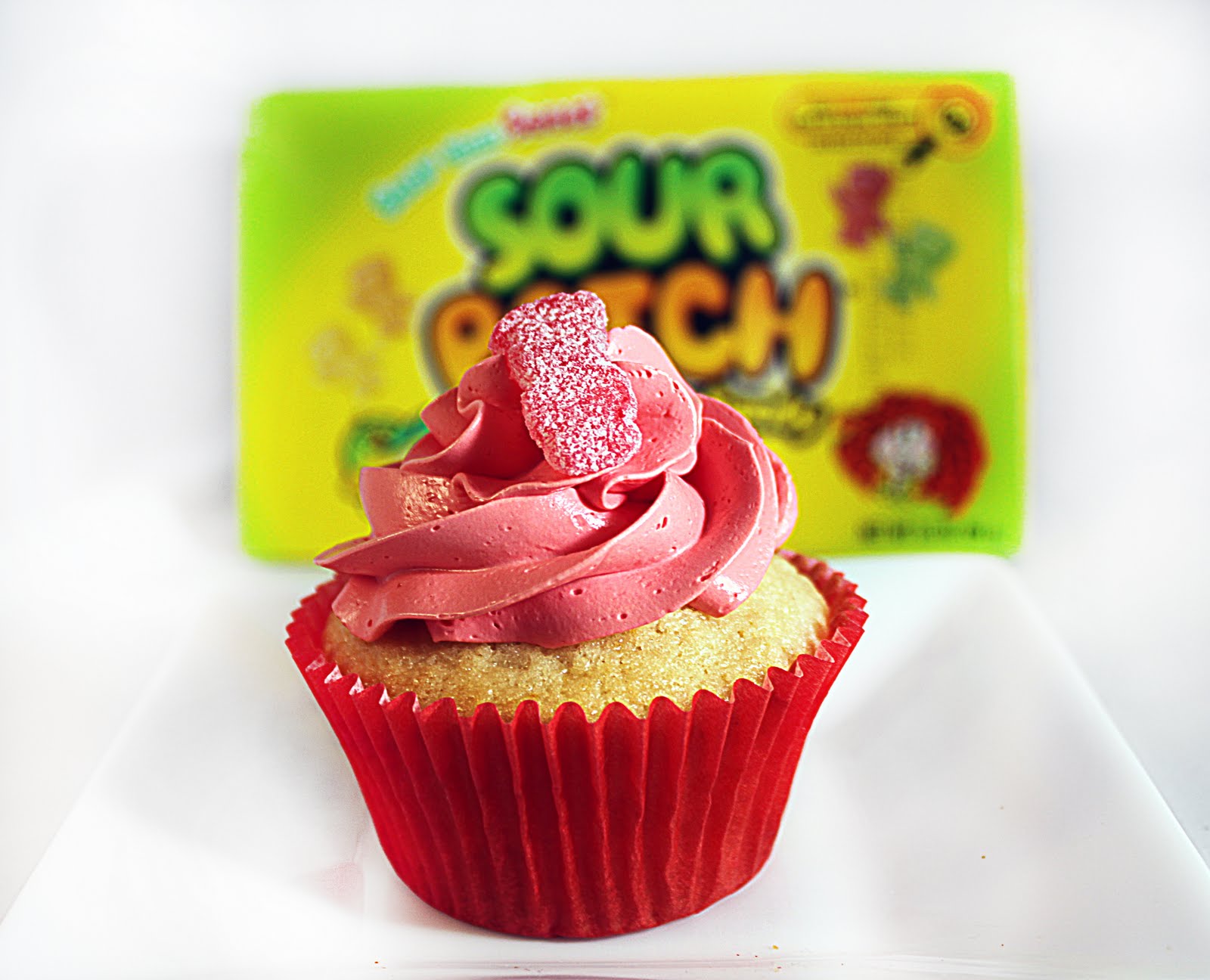 Ingredients of a 20something: Sour Patch Kids cupcakes