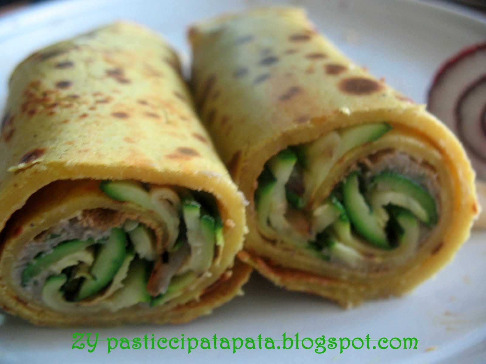 Pasticci Patapata: Crepes vegan con verdure e baba ganouj