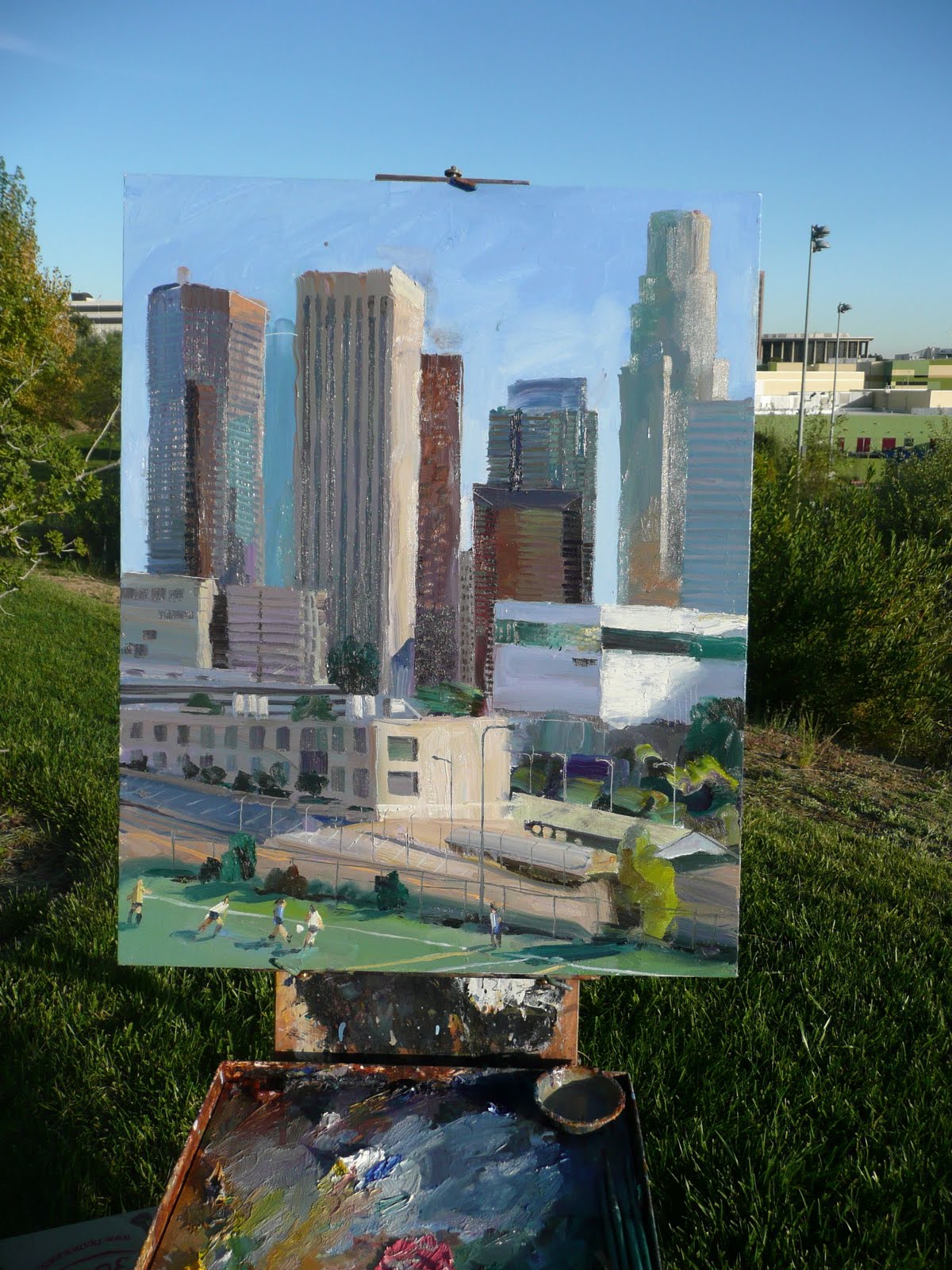 Jose's Art Journal: Downtown painting with Alex Schaefer