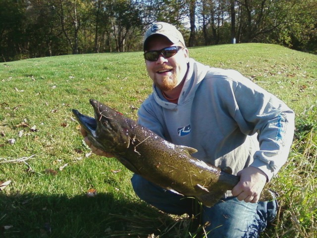 Illinois Wisconsin Fishing: fly fishing salmon on the pike river ...