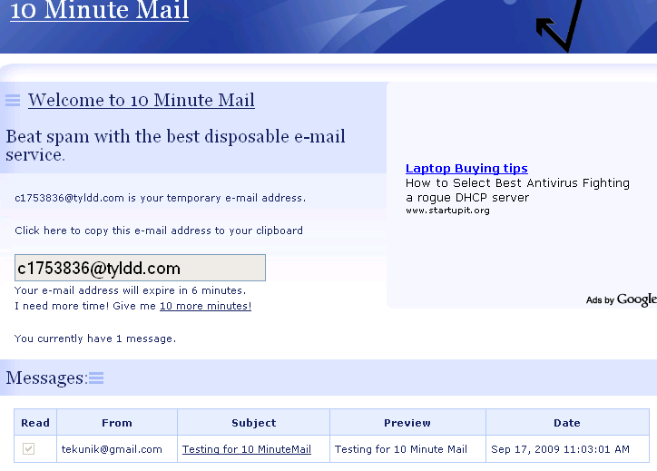 How to get a temporary EMail ID | My Tech Findings