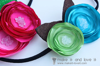 Domesticated Diva: Flower Power!...DIY Satin Flower