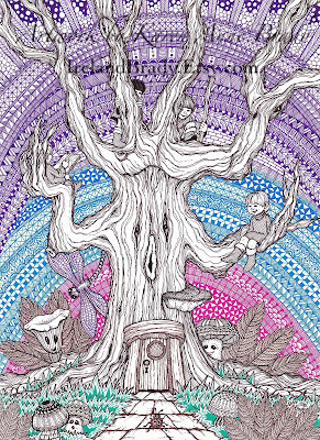 ACEO Etsy Street Team: "A Zentangle Sunset"