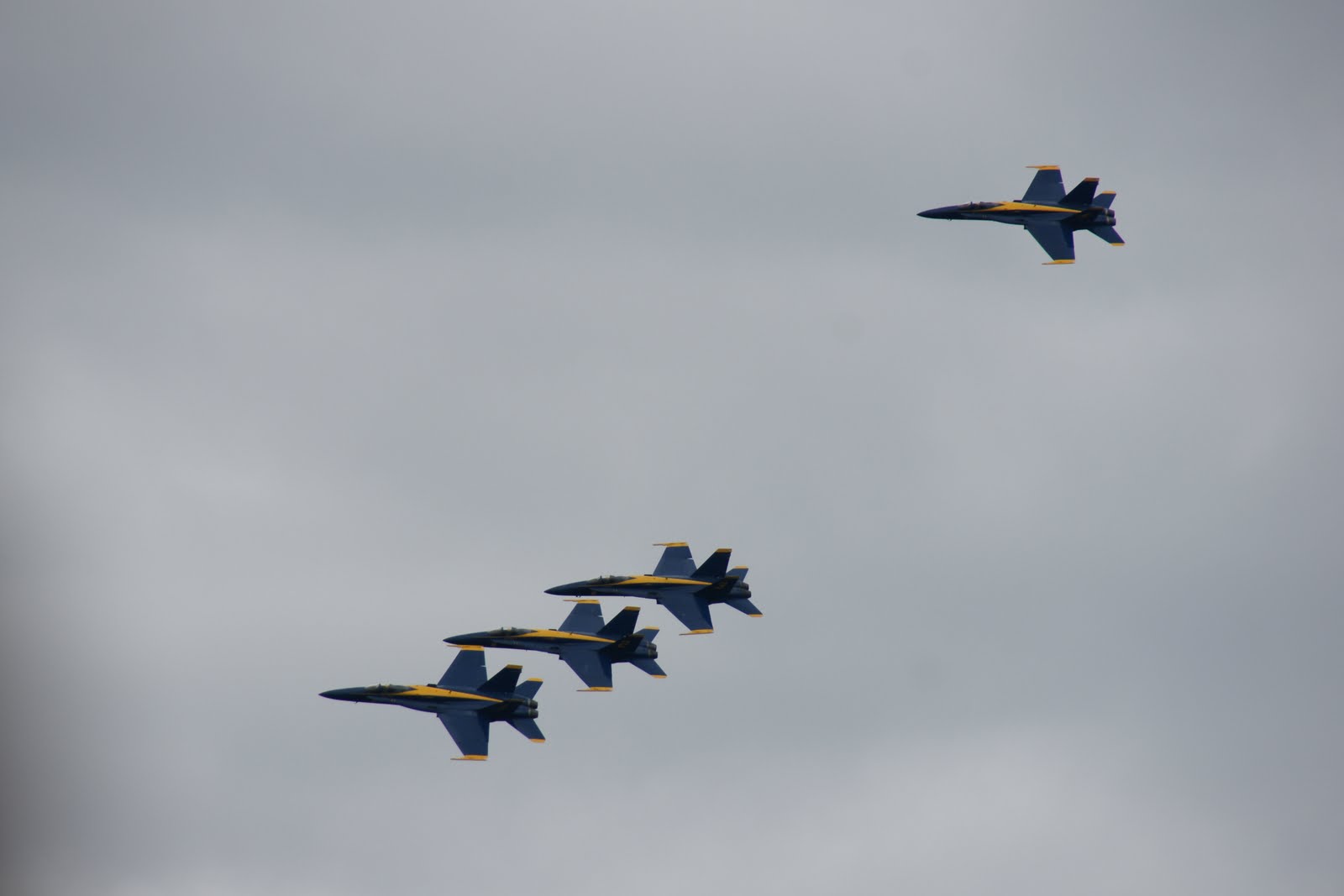 Blue angels over Lake Washington