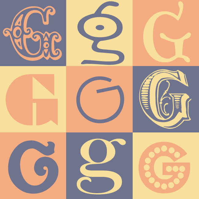 Inkblot Paper Designs: The Letter G