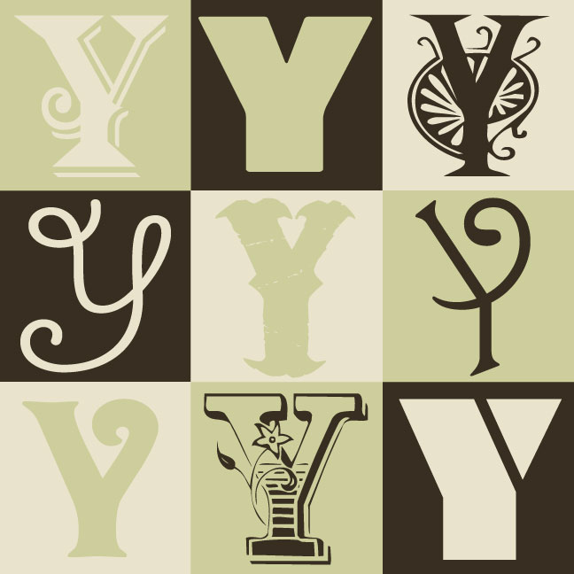 Inkblot Paper Designs: The Letter Y