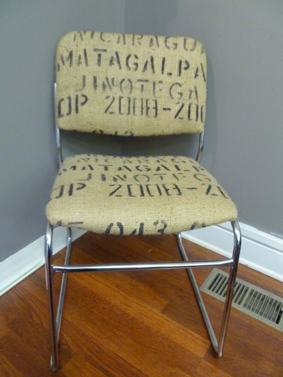 urban workroom: set of 4-upholstered coffee sack chairs...urban workroom