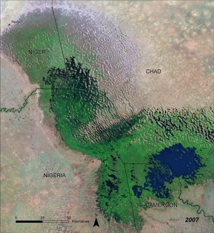 LA RANA GALANA: EL LAGO CHAD PUEDE DESAPARECER