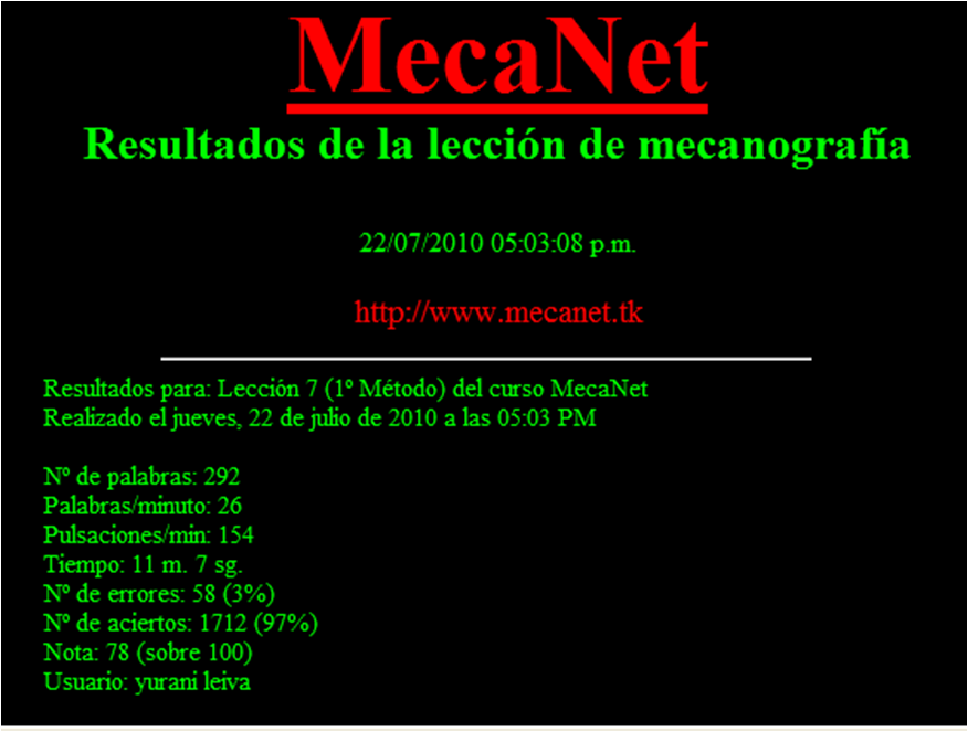 Comunicación: mecanet leccion 6, 7, 8, 9 y 10