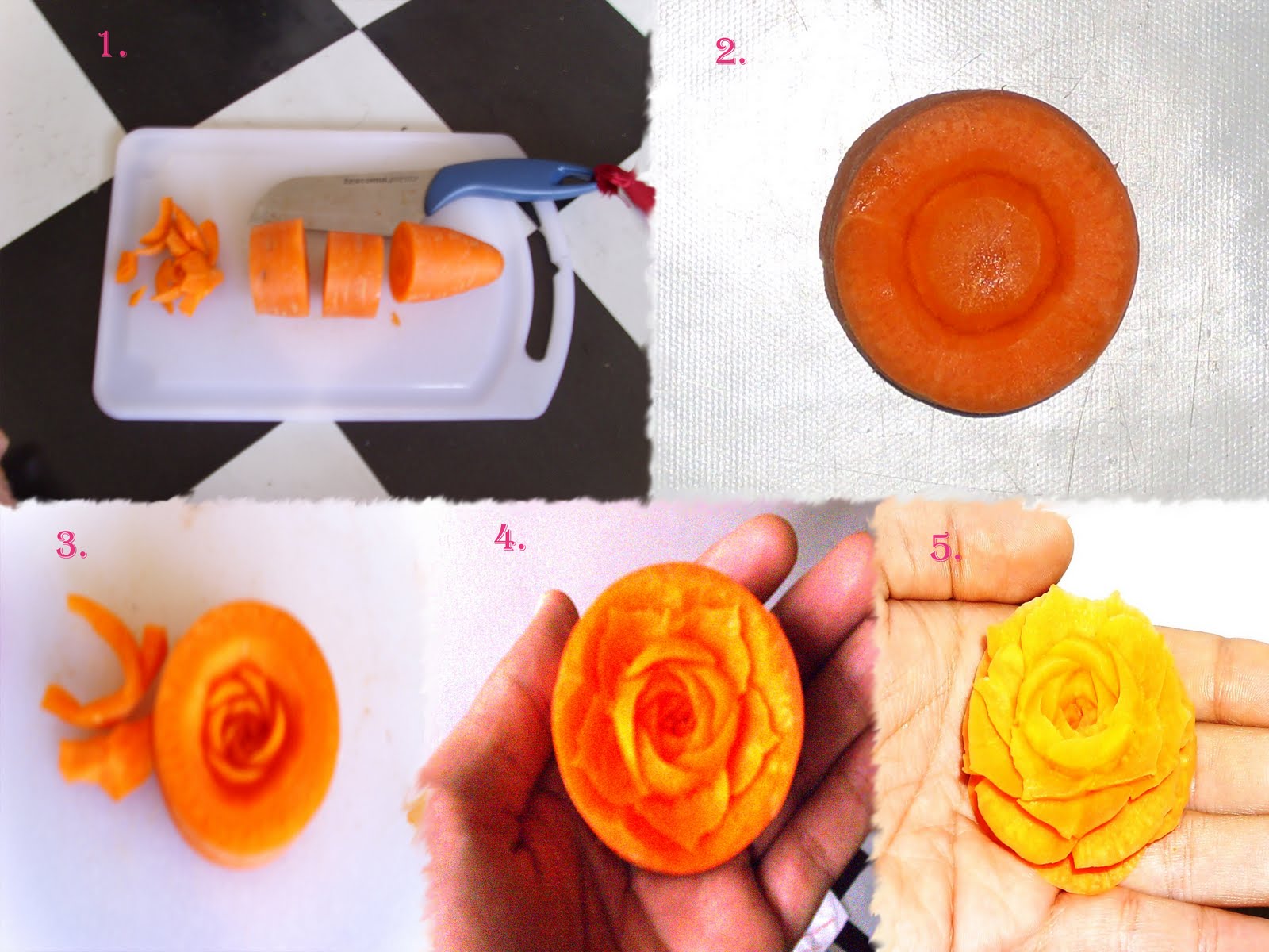 AzaCarving: carrot carving - basic cut