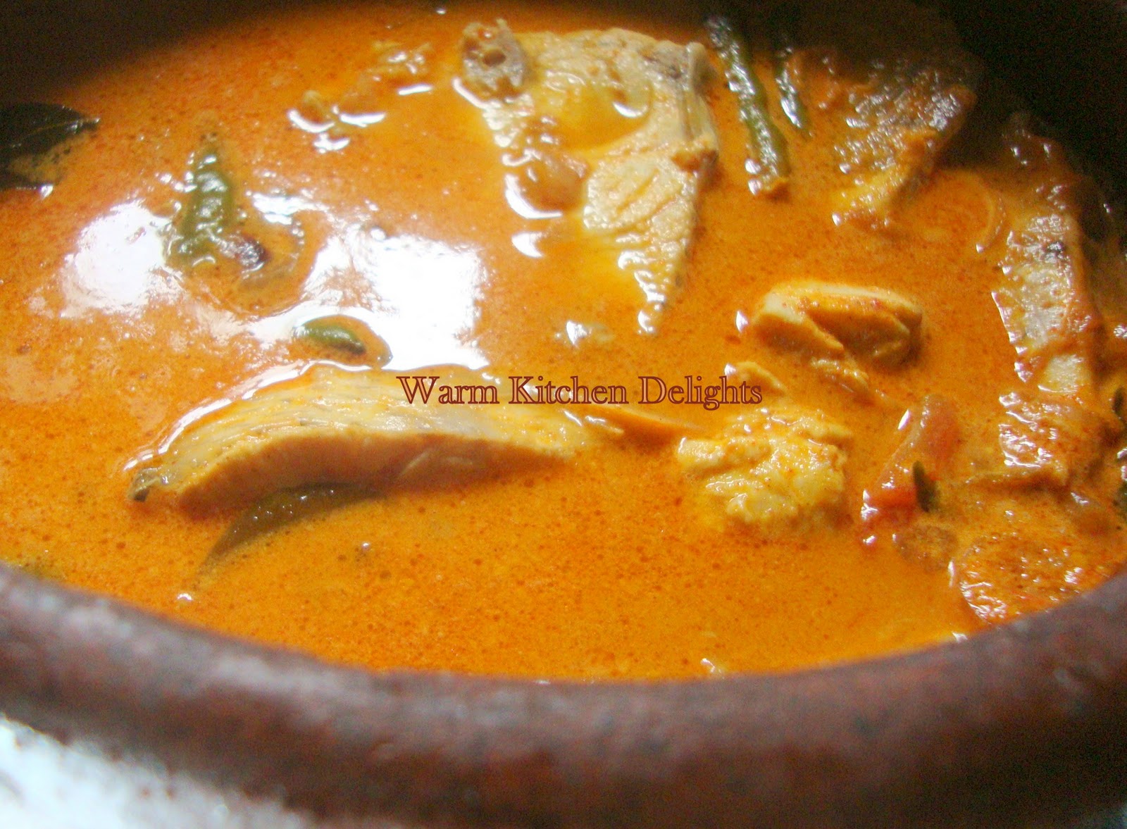 Kitchen Delights: Nadan meen curry (Kerala fish curry in coconut milk)