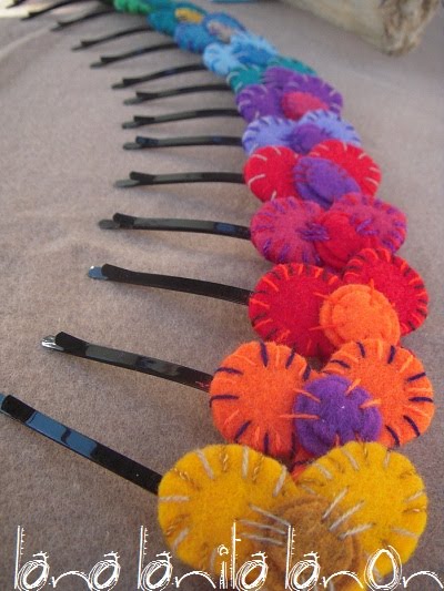 LanaLanitaLanon: Broches Flor para el pelo