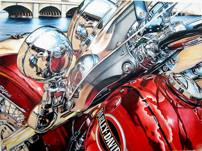 Harley Davidson Art by Jessie Miller