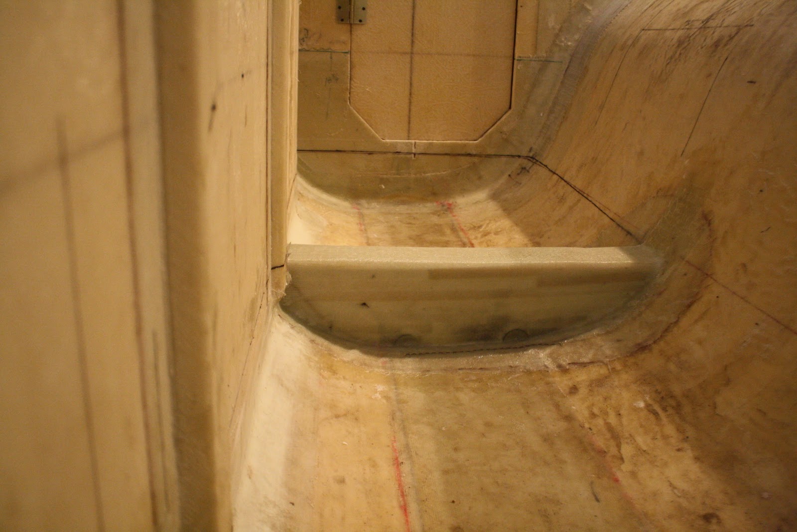 F-44SC Catamaran: starboard hull stiffener