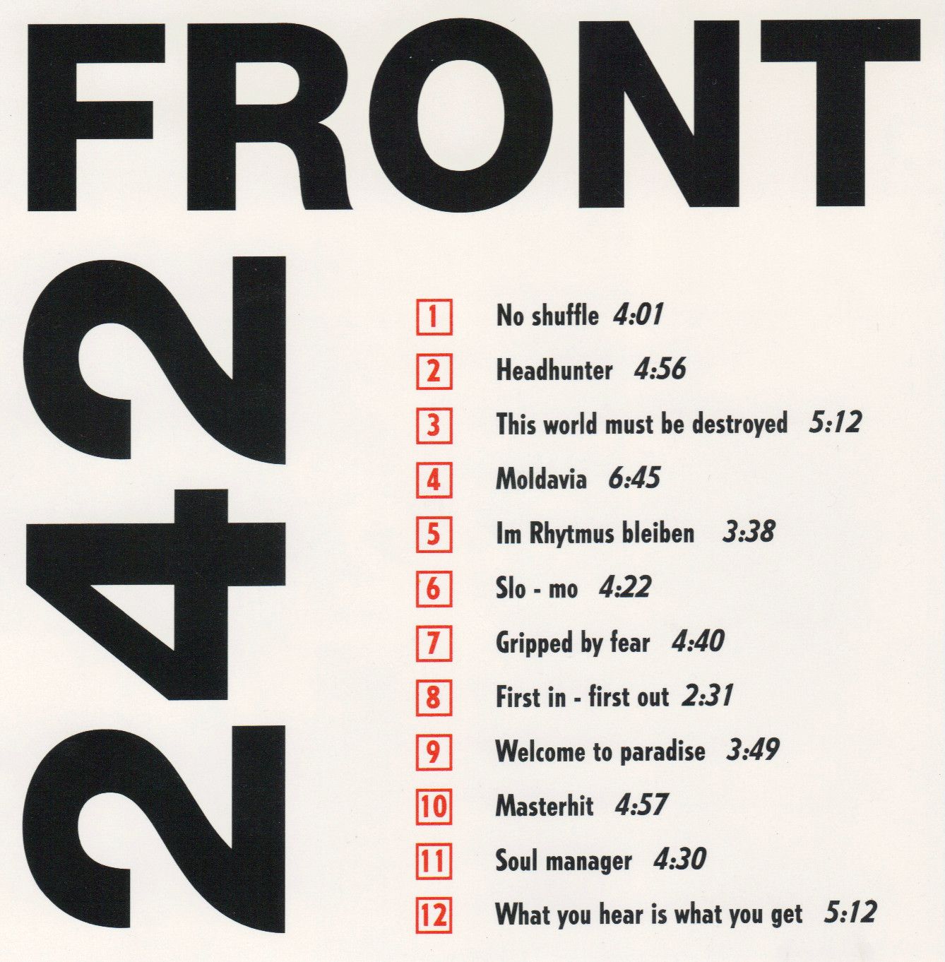 Front 242 Collector: Bootleg of the Week: Parted Tragedy