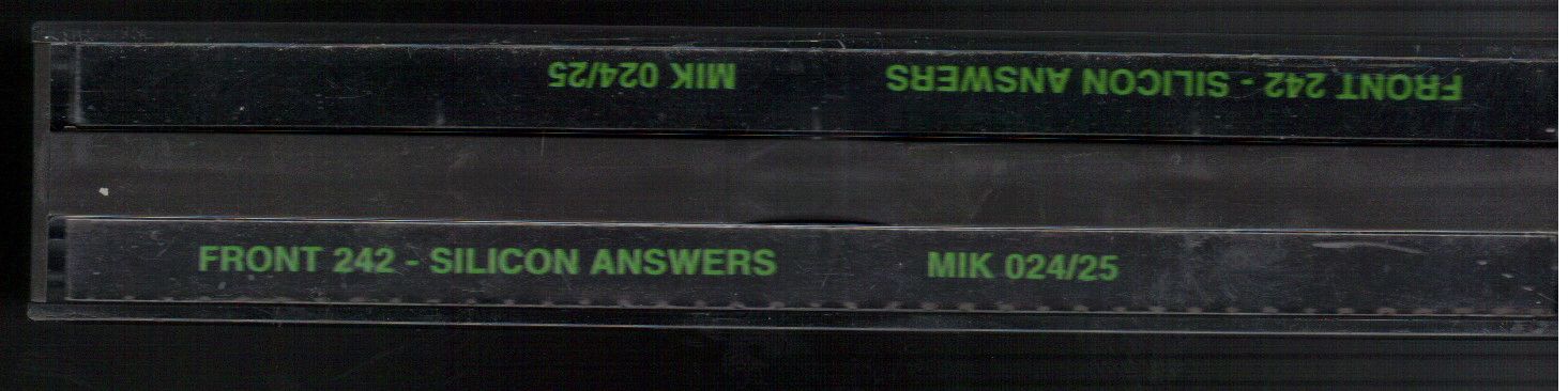 Front 242 Collector: Bootleg of the Week: Silicon Answers