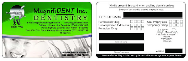 MagnifiDENT Inc Loyalty Health Card