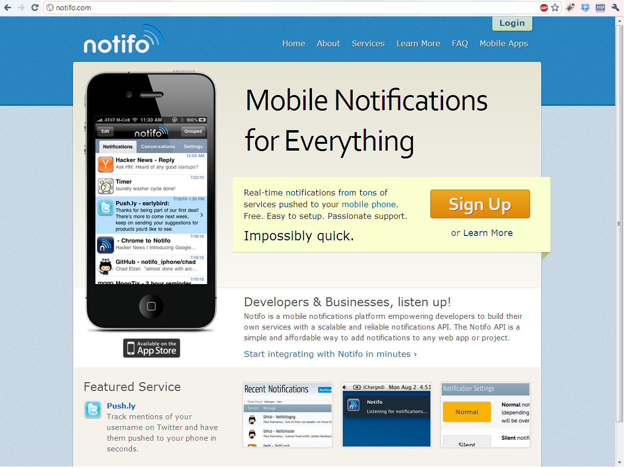 Crear un script PHP que envie Notificaciones Push utilizando Notifo ...