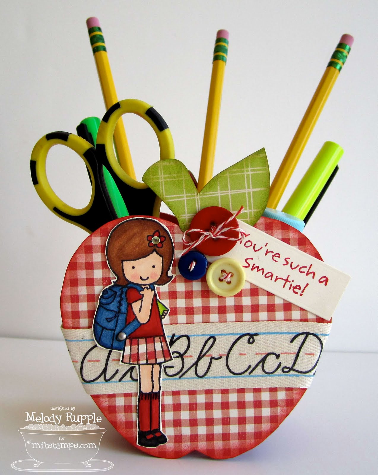 A Paper Melody: A Little Apple Pencil Holder