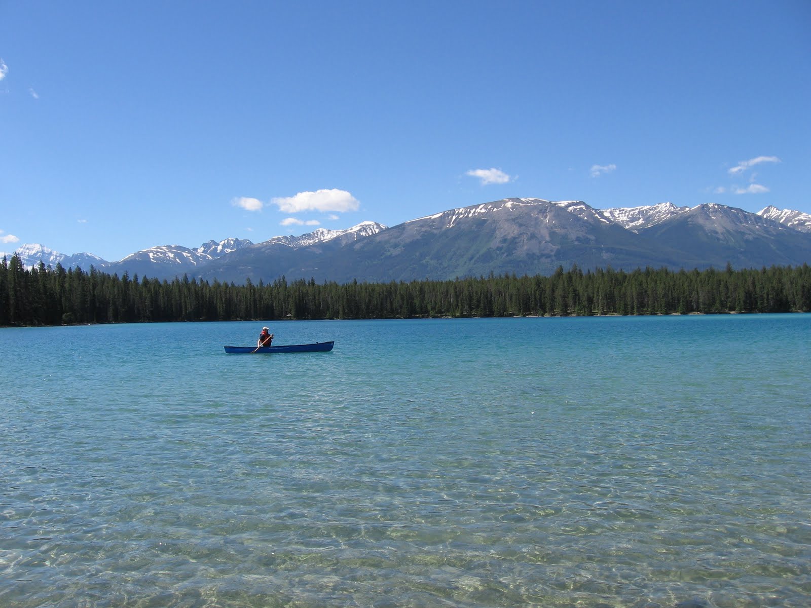 Canoeing Around Edmonton, Alberta, Canada: Annette Lake, Jasper