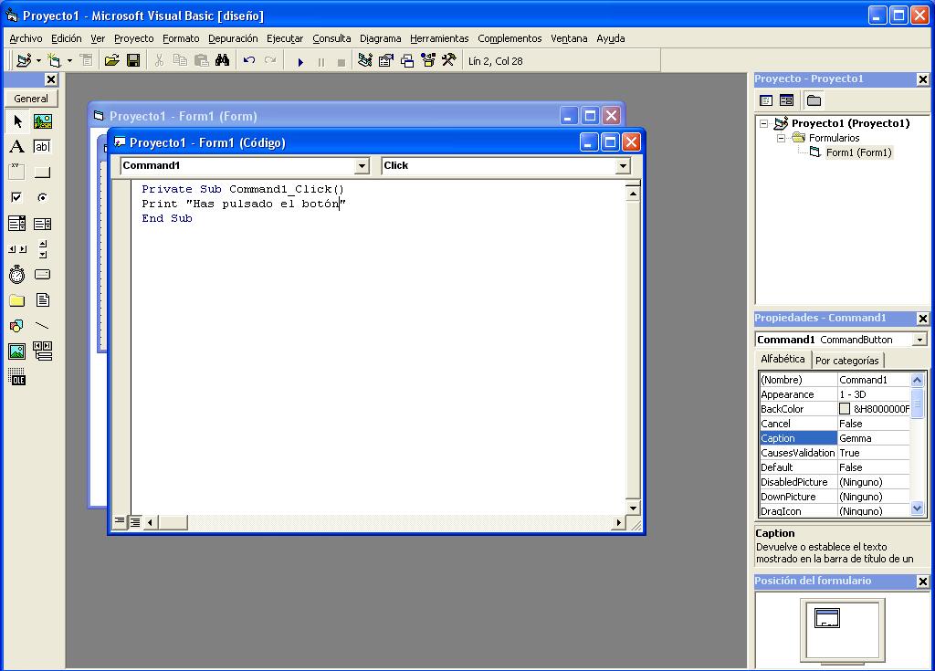 Taller de Programación Orientada a Objetos: Tarea #2 "Lenguaje Visual ...