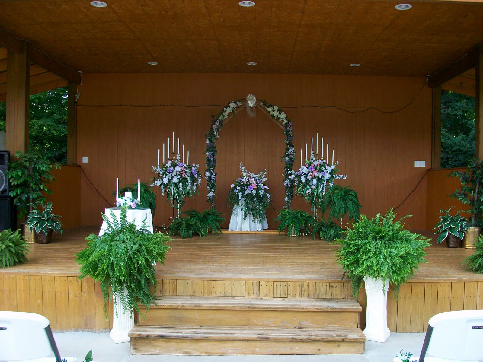 ArborStage by Chapel of the Field: The Front Stage Decorated
