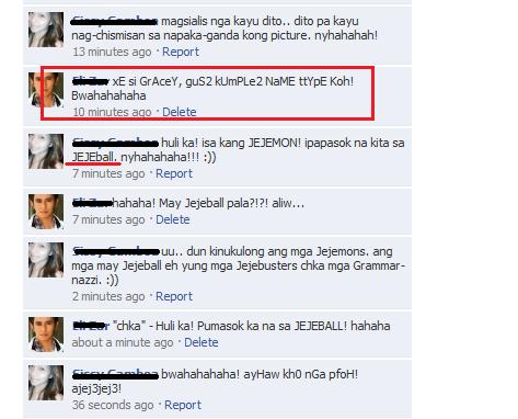 BEYOND THE HORIZON...: Isa ka bang Jejemon?!?