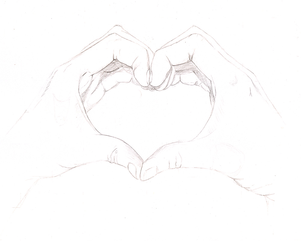 Cinnamon Teal Handmade: Drawing: Heart