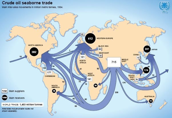 Energy Predicament: Crude Oil Seaborne Trade