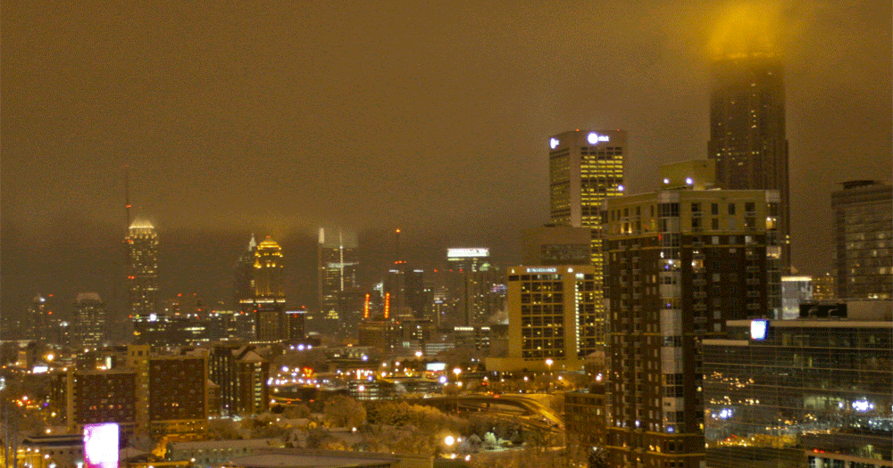 One Photograph a Day: Atlanta Skyline: With Snow