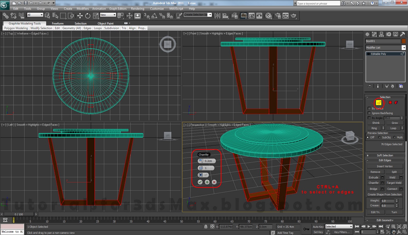 Table - 3ds Max Modeling Tutorial | Tutorials For 3ds Max
