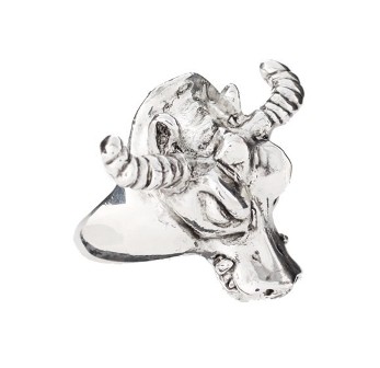 Men's Fashion & Style Aficionado: ASOS Angry Bull Head Ring