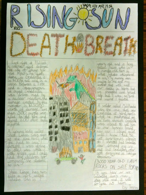 Godzilla's Den: Godzilla Newspaper Reports