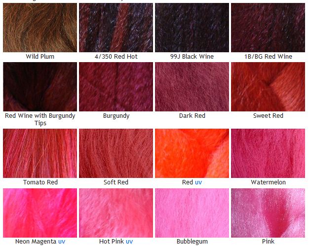 Imp And Petal: Synth Dread Color Chart
