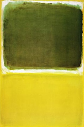 Anne of Green Gables: Green, white and yellow on yellow by Mark Rothko