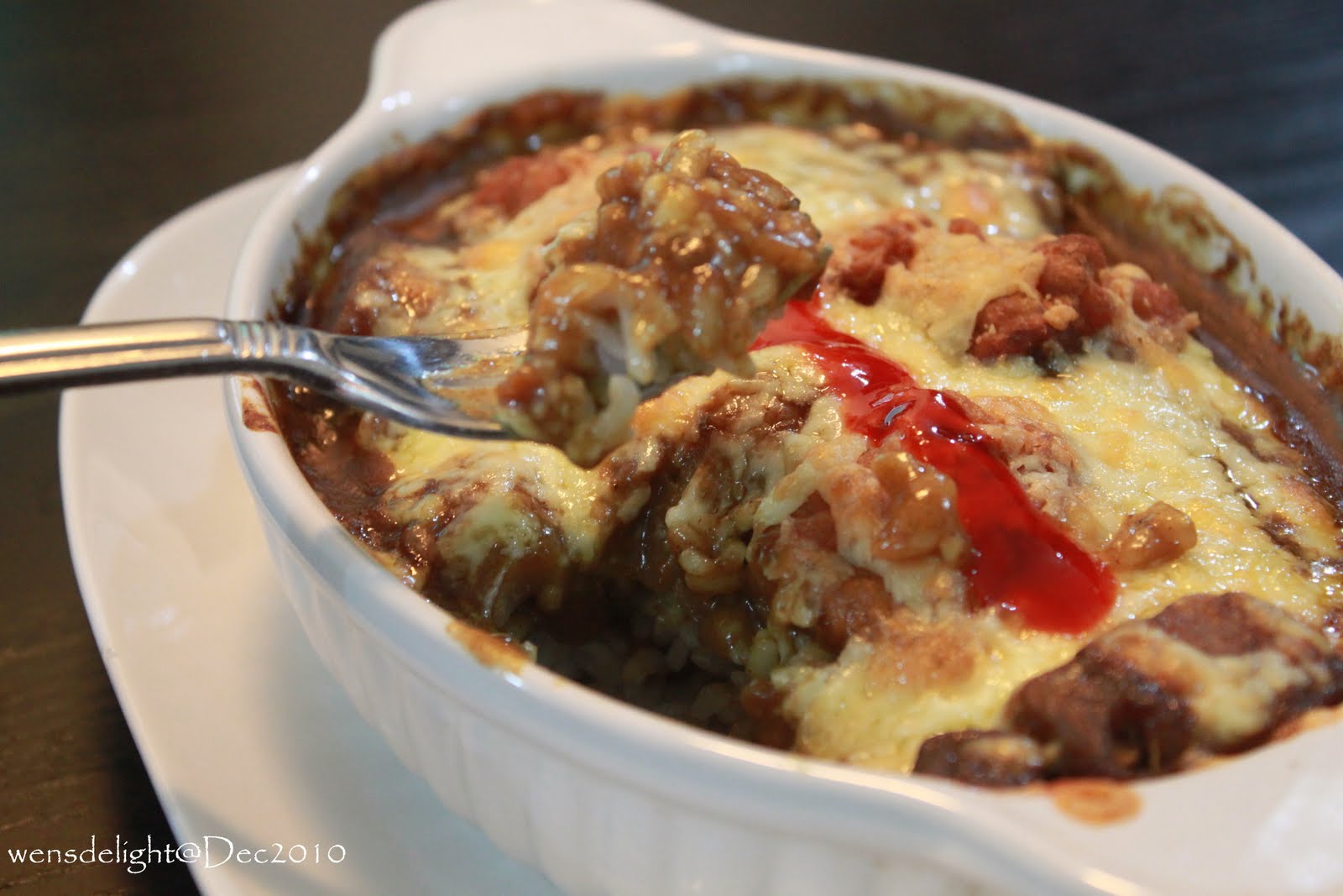 Wen's Delight: Golden Curry Baked Rice