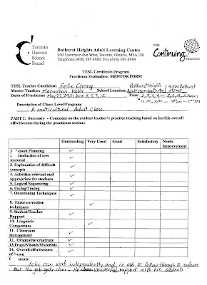 Comments From Head Teachers & Mentors: TDSB Practicum Evaluation ...