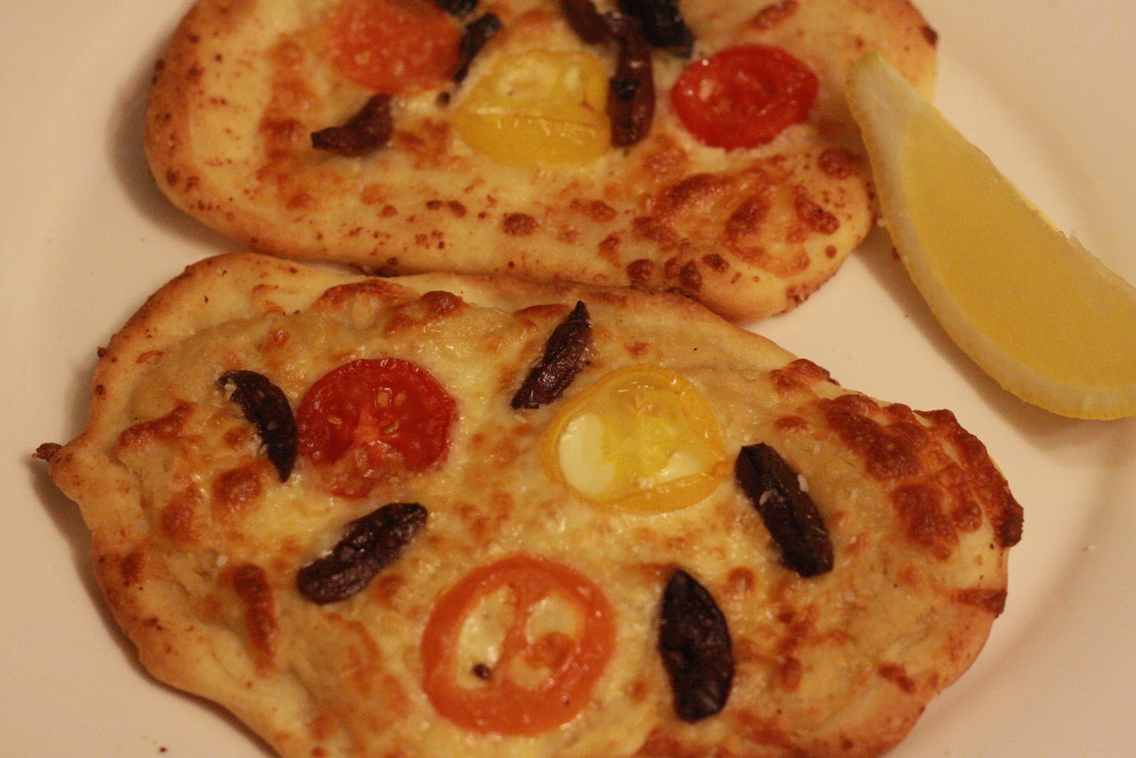 My Cousins Kitchen: Hummus and Olive Pizzettas