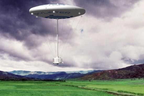 Amazing Sky Lifter Powered by Solar Power and Biodiesel